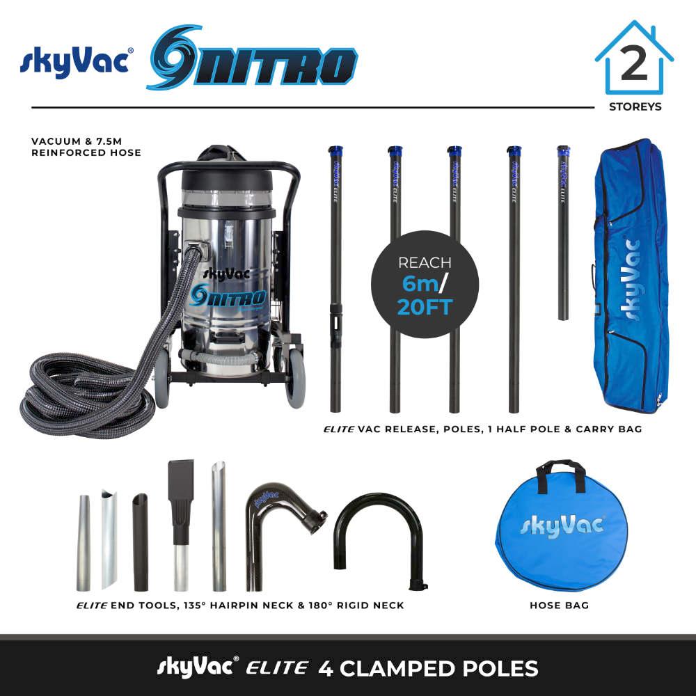 SkyVac Nitro | The Most Powerful SkyVac Gutter Cleaner | 40 Foot Reach ...